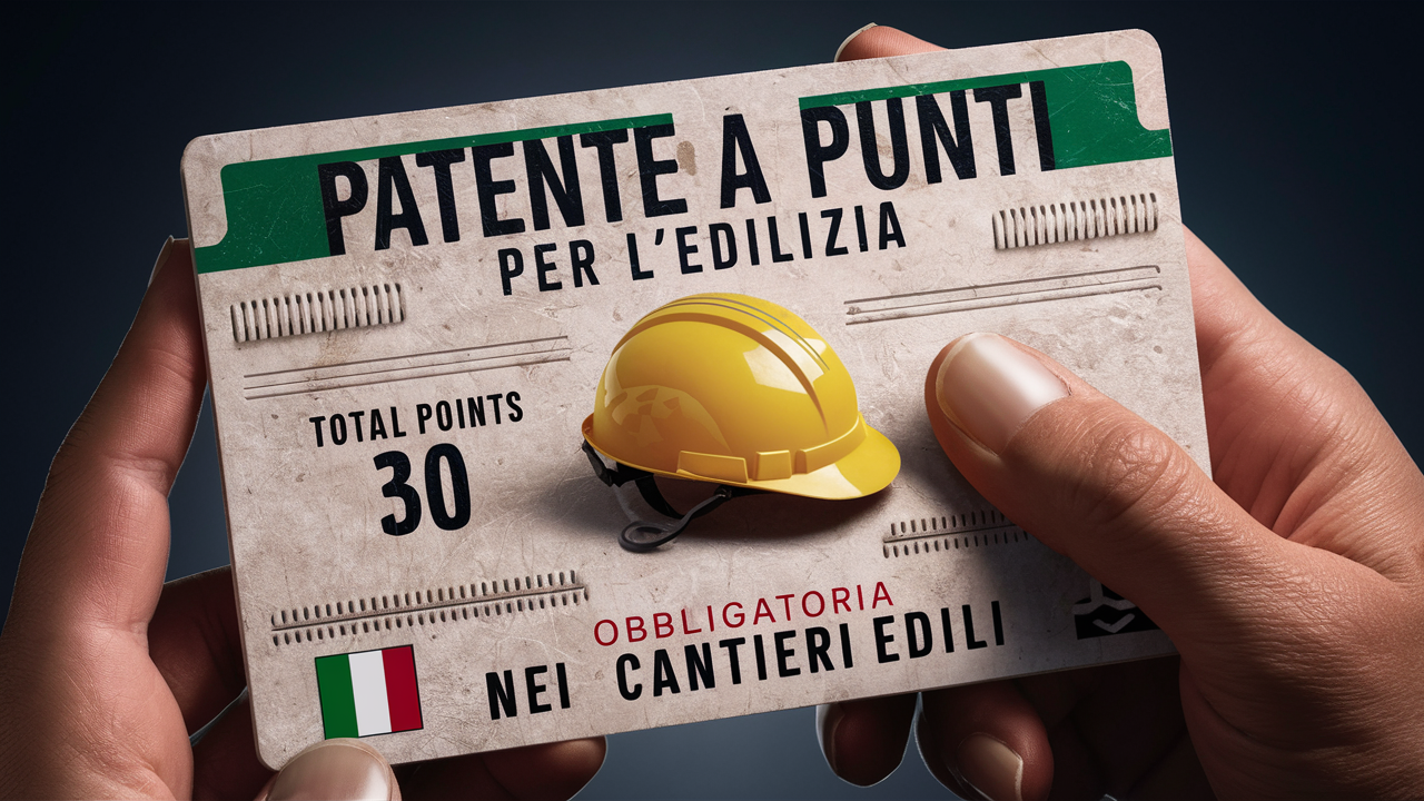 Edilizia: dal 1 ottobre 2024 scatta la patente a punti contro gli ... Edilizia: dal 1 ottobre 2024 scatta la patente a punti contro gli ...